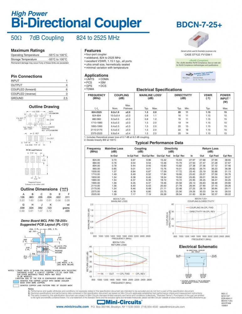 BDCN-7-25+ technical document
