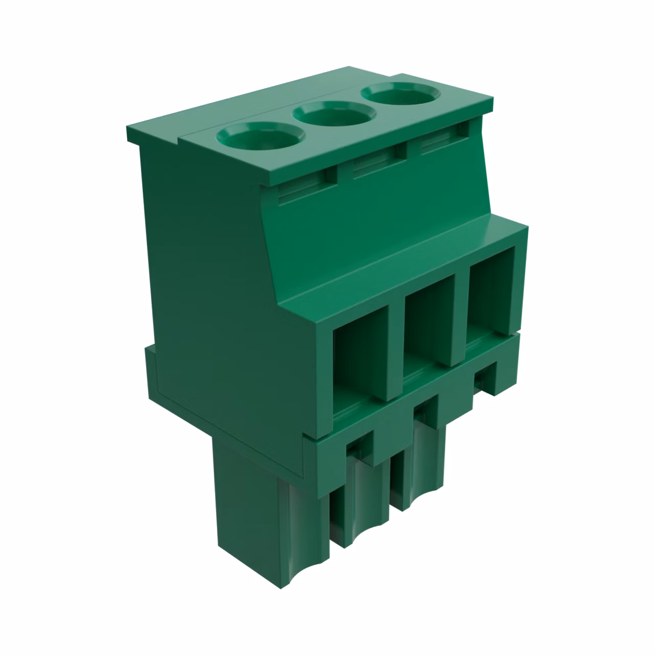 3.81mm Pitch Eurostyle Vertical Plug, Rear Wire Entry, Green Housing, Gold (Au) Plated, 3 Circuits for sale