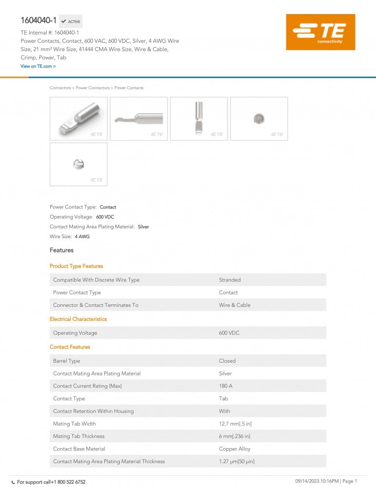 1604040-1 technical document page 1