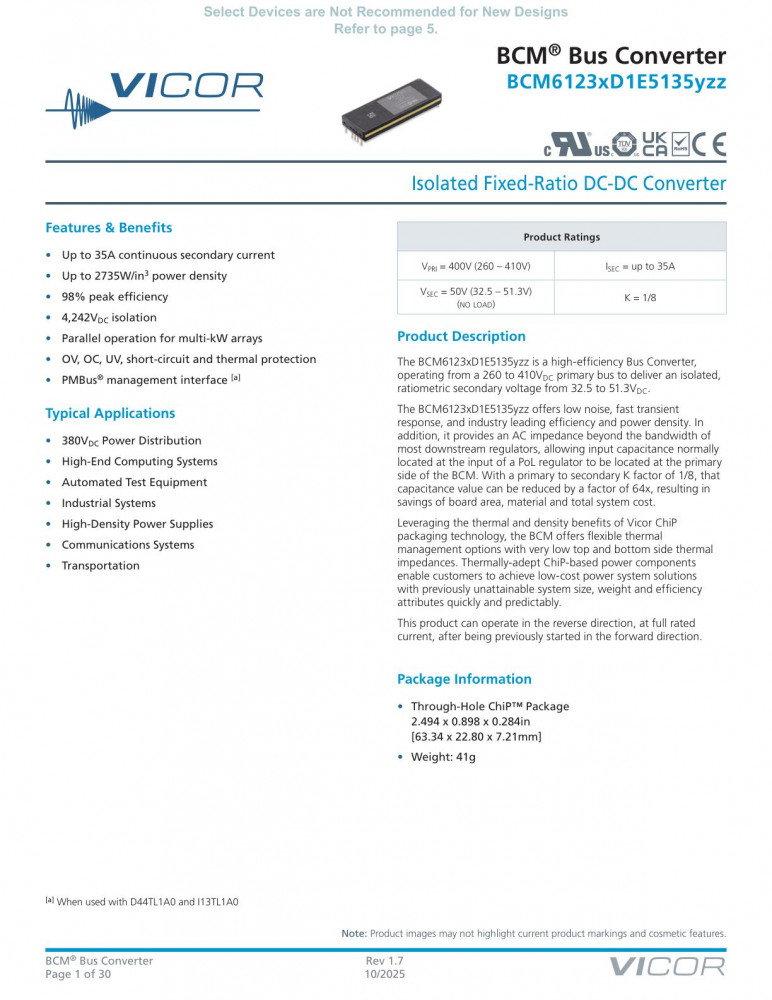 BCM6123 product document page 1