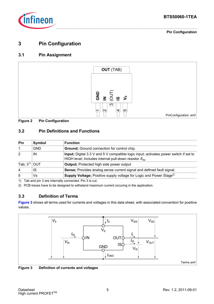 BTS50060-1TEA datasheet page 5