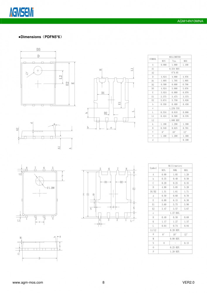 AGM14N10MNA datasheet page 8