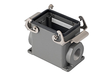 Heavy-Duty Standard (STD) Double Lever Surface Mount Housing, Die-cast Aluminum, with 2 Levers, with Gasket, Size 32A «66x40», M40x2 Thread, Grey for sale