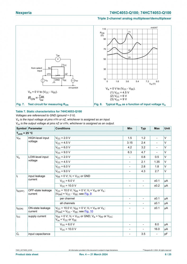 Nexperia datasheet page 8