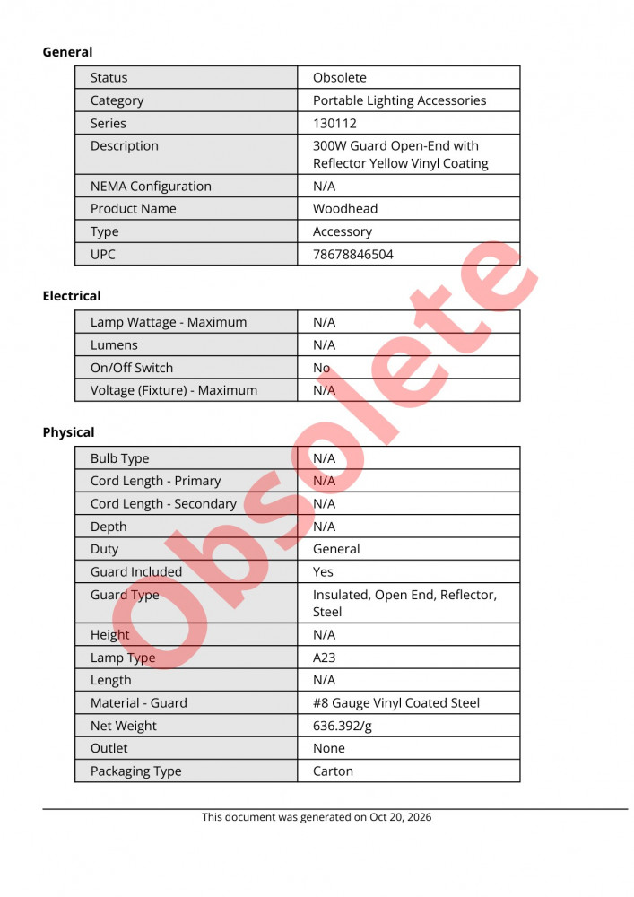 Product document page 2 for Molex 1301120104
