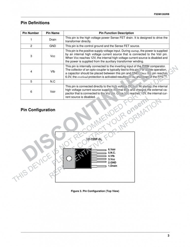 FSDM1265RB datasheet page 4
