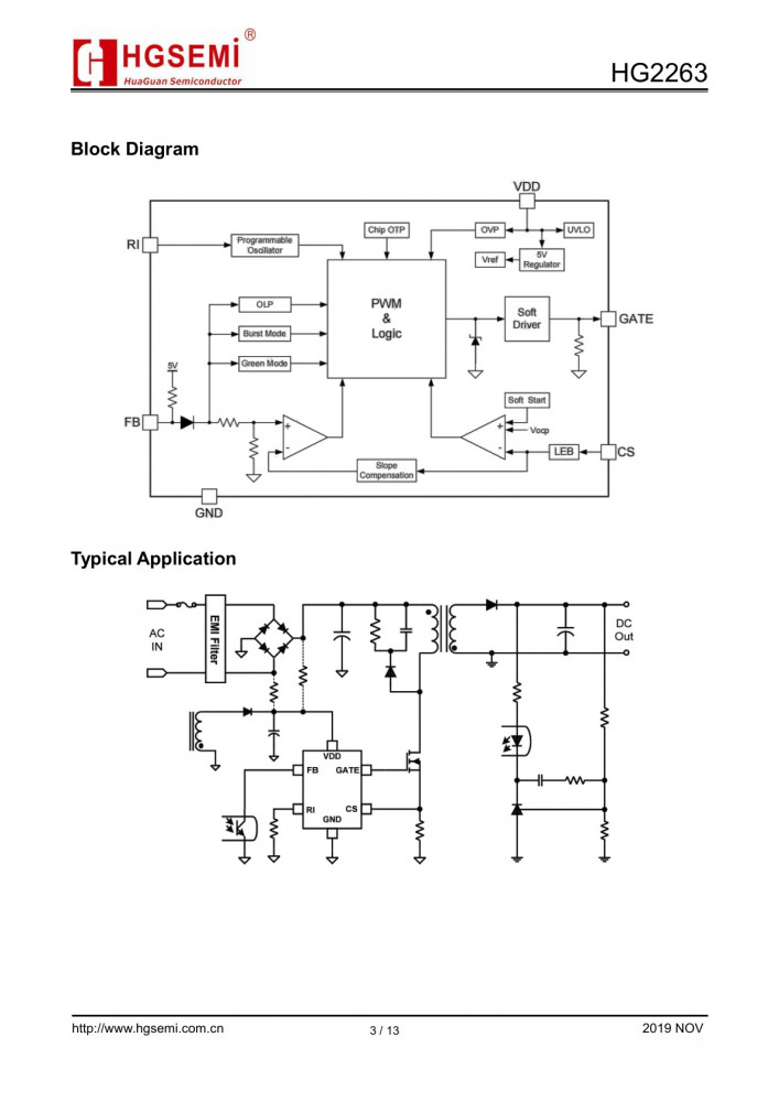 HG2263N datasheet page 3