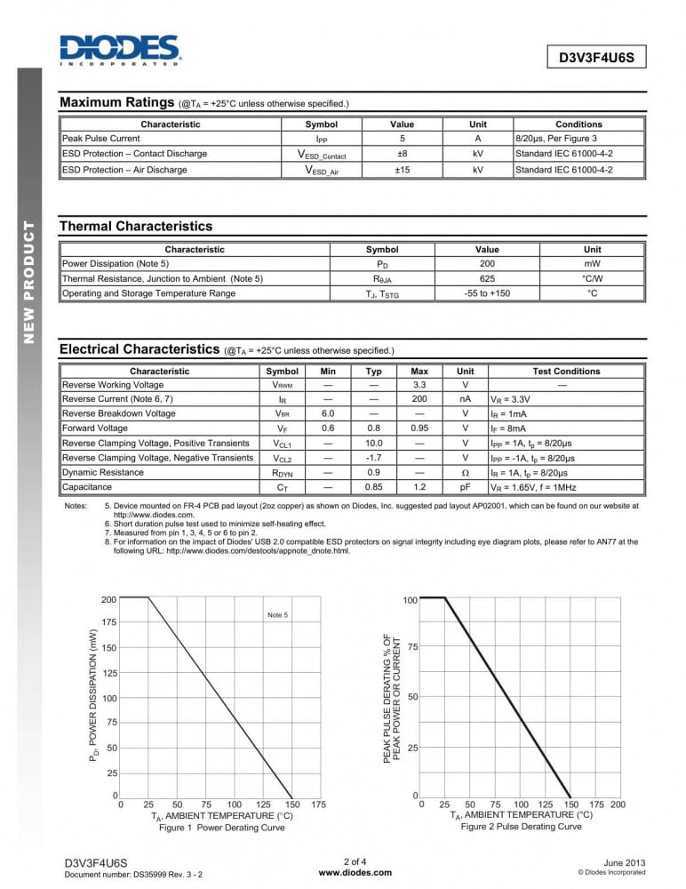 D3V3F4U6S-7 datasheet page 2