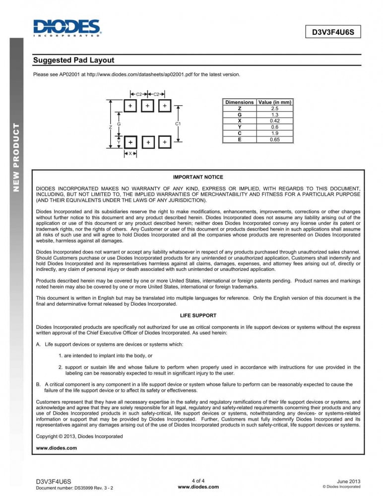 D3V3F4U6S-7 datasheet page 4