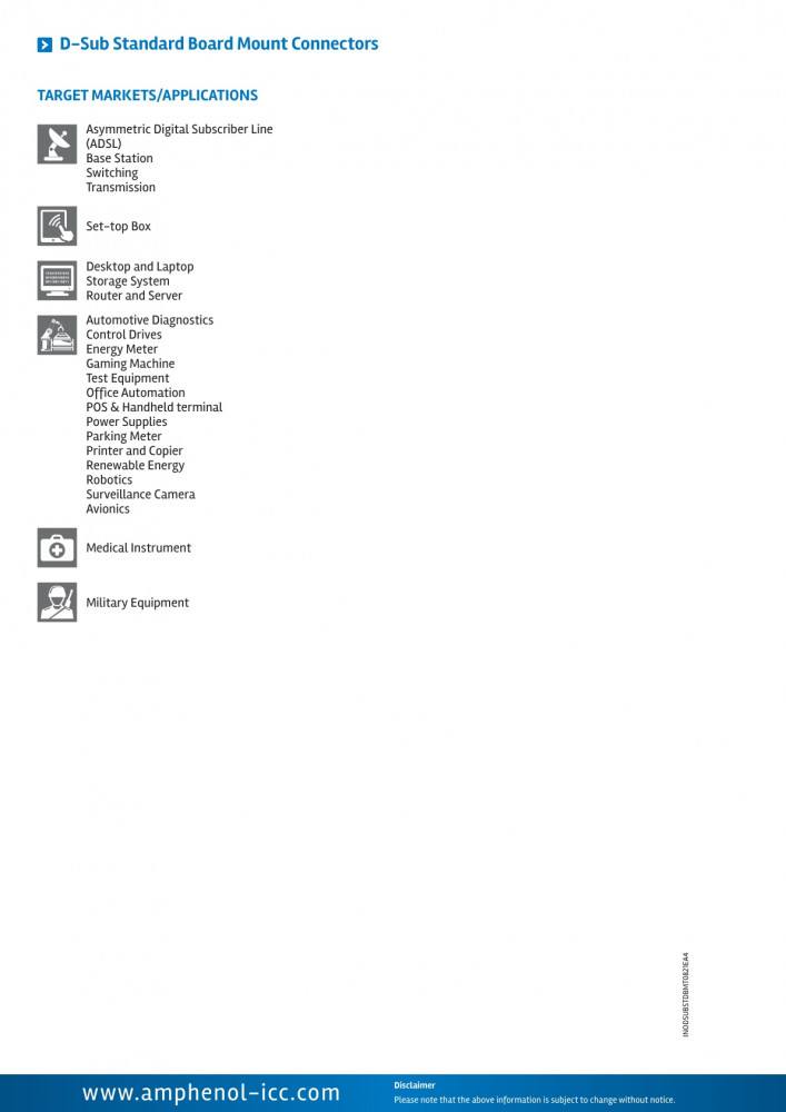 Amphenol D-Sub documentation page 9