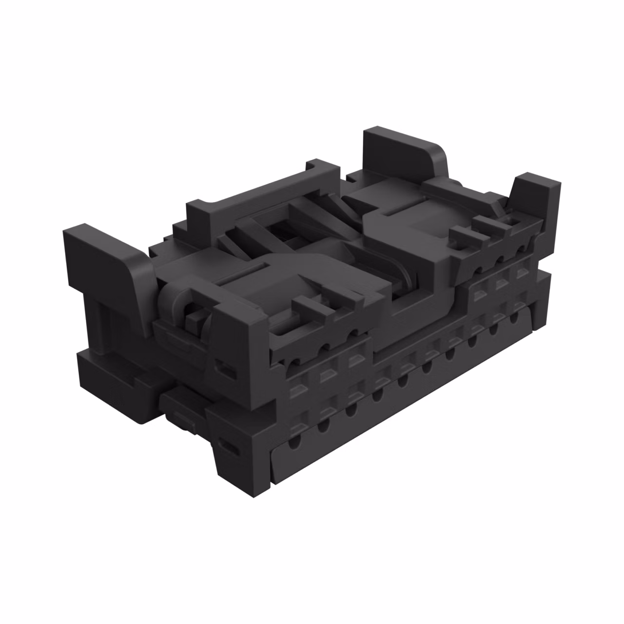PROPOSED REPLACEMENT: MINI50 GEN II UNSEALED RECEPTACLES (206523 SERIES);  Mini50 Unsealed Receptacle, Dual Row, Bridged, 16 Circuits, EcoPaXX Resin, Polarization Option C, Dark Gray for sale