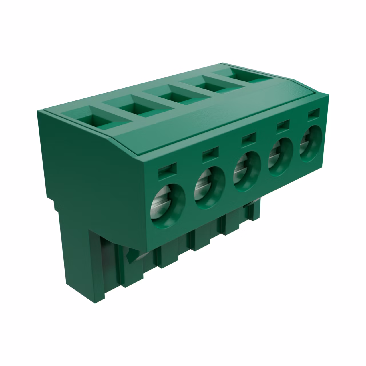 5.08mm Pitch Eurostyle Horizontal Plug, Green Housing, Gold (Au) Plated,  5 Circuits for sale