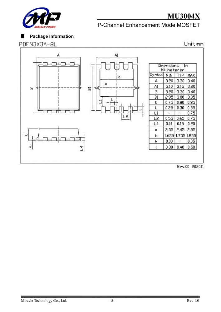 MU3004X datasheet page 5