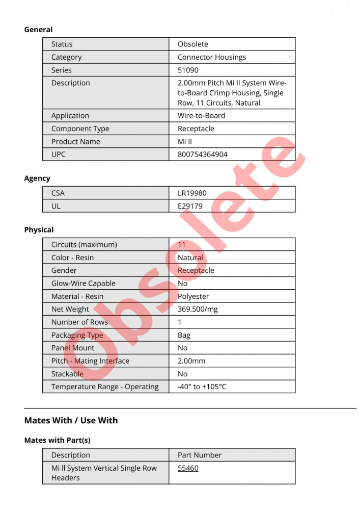 MOLEX 510901100 product document image 2