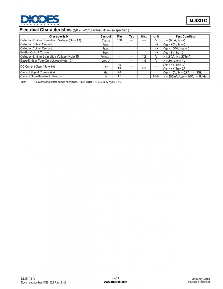 MJD31C-13 datasheet page 4
