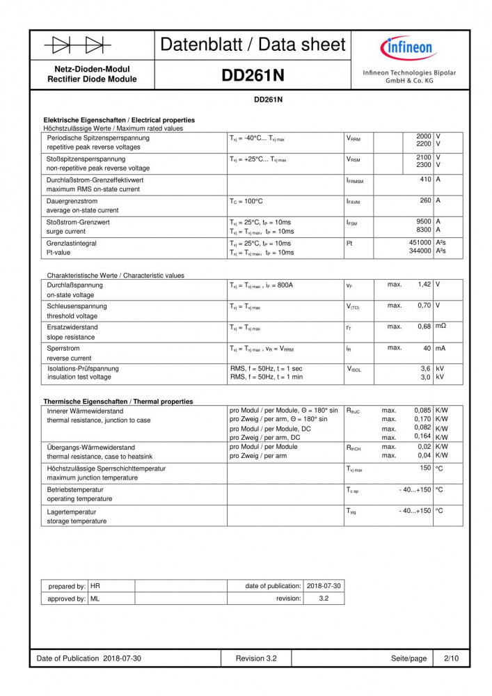 DD261N22K datasheet page 2