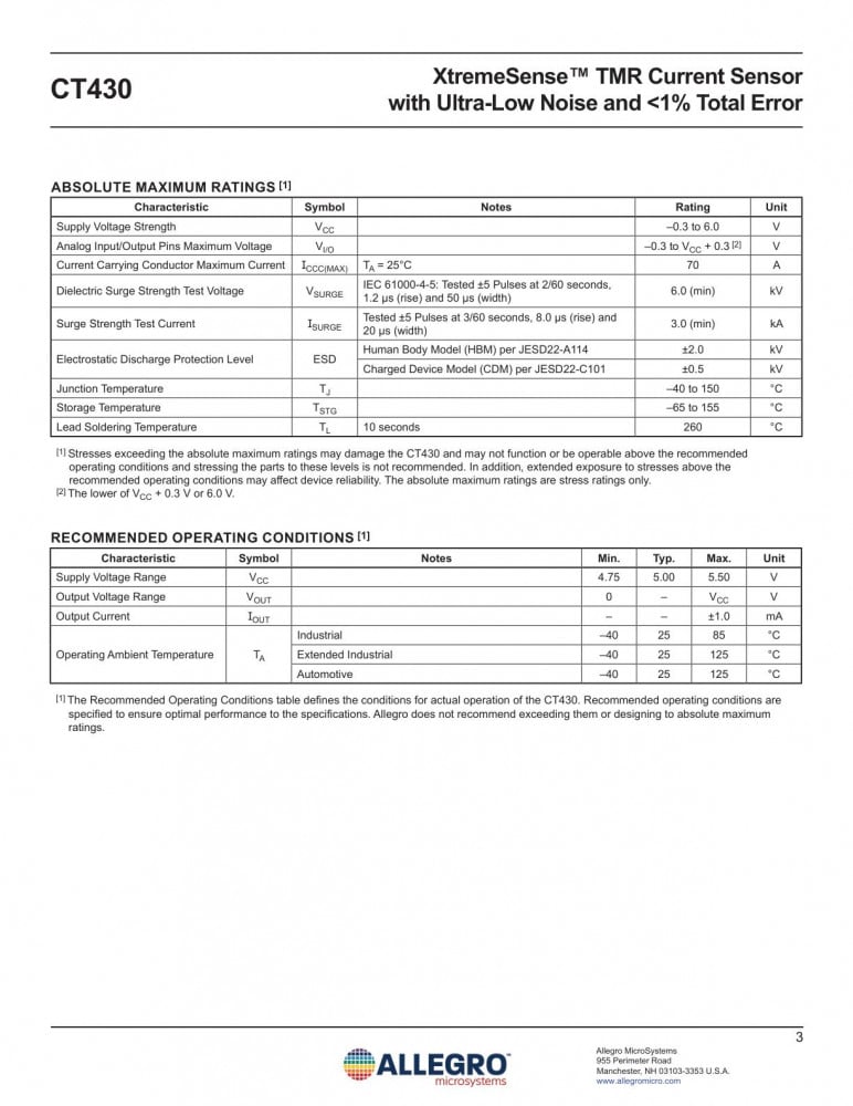 CT430 datasheet page 4