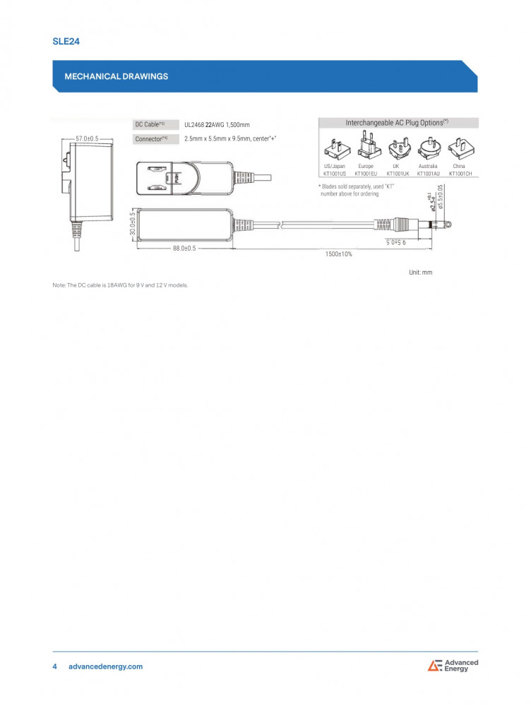 SLE24 series datasheet page 4
