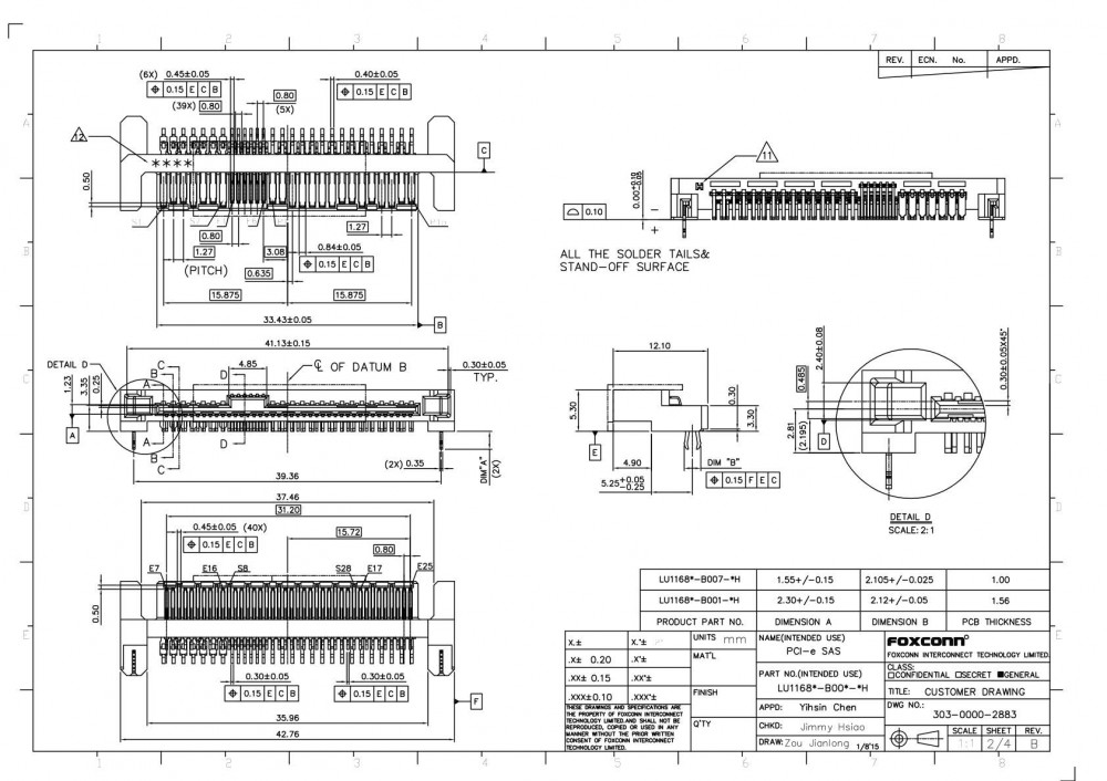 LU11683-B007-9H technical drawing page 2