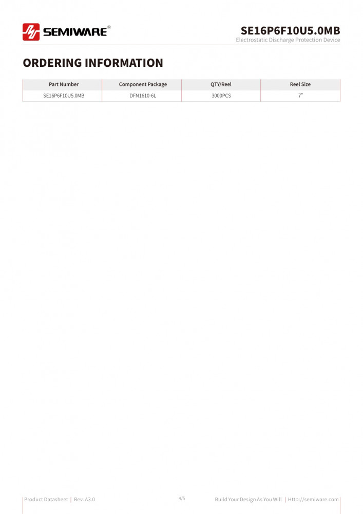 SE16P6F10U5.0MB datasheet page 4