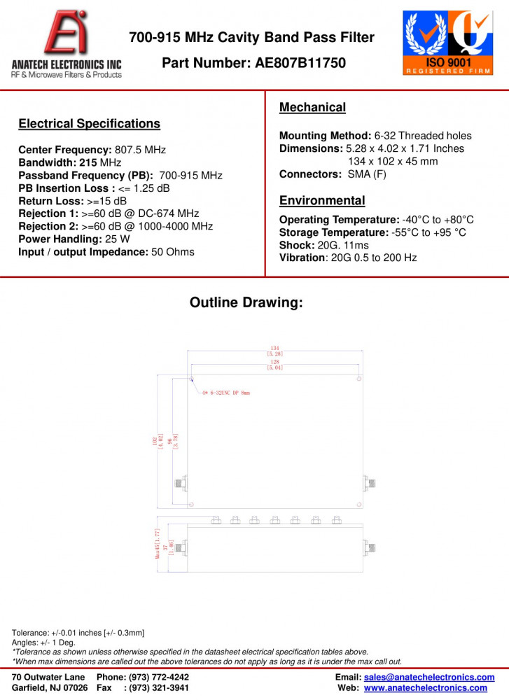 AE807B11750 technical document preview