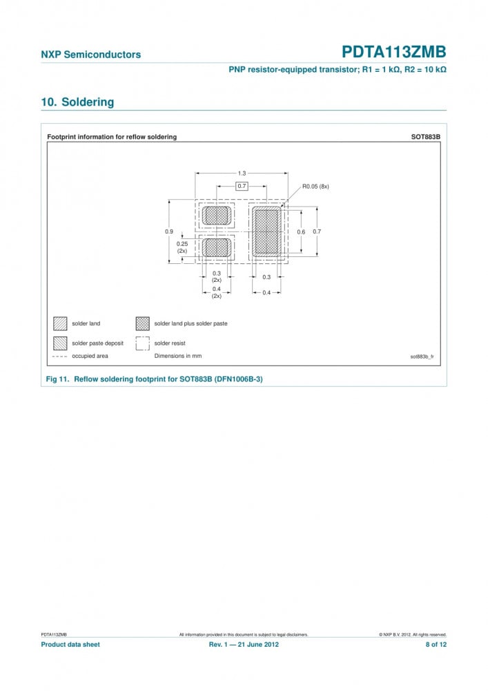 PDTA113ZMB datasheet page 9