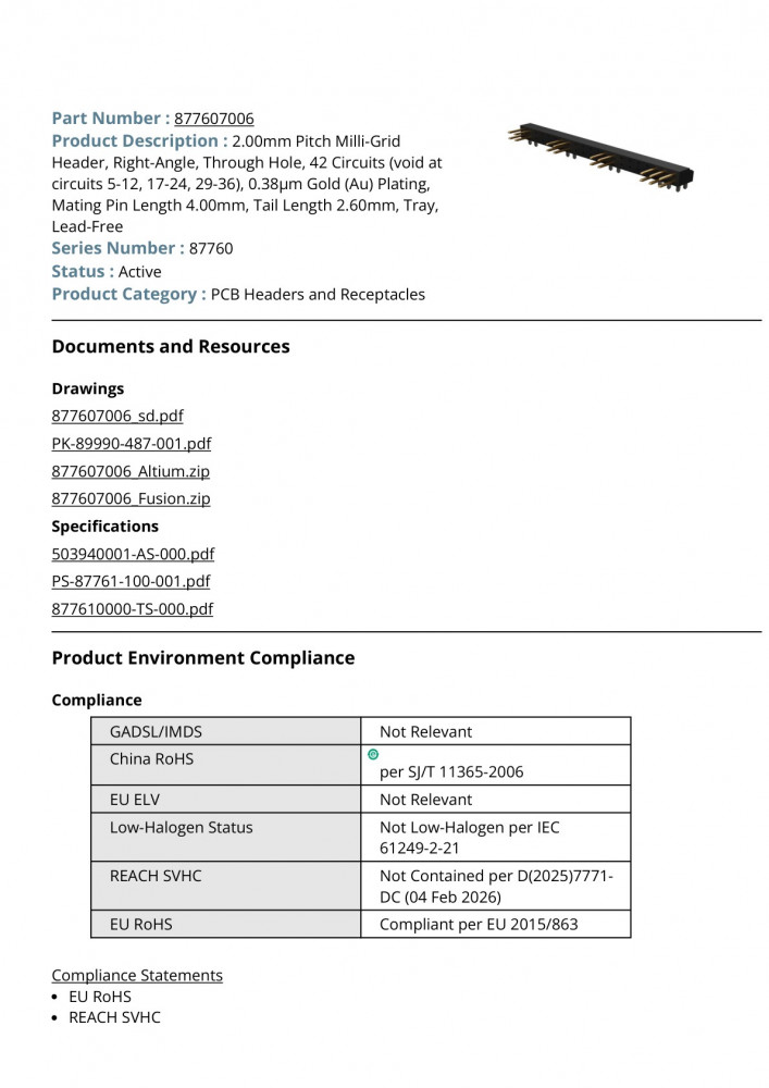 877607006 technical document page 1