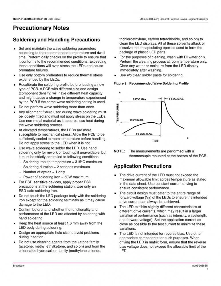 HDSP-815E datasheet page 7