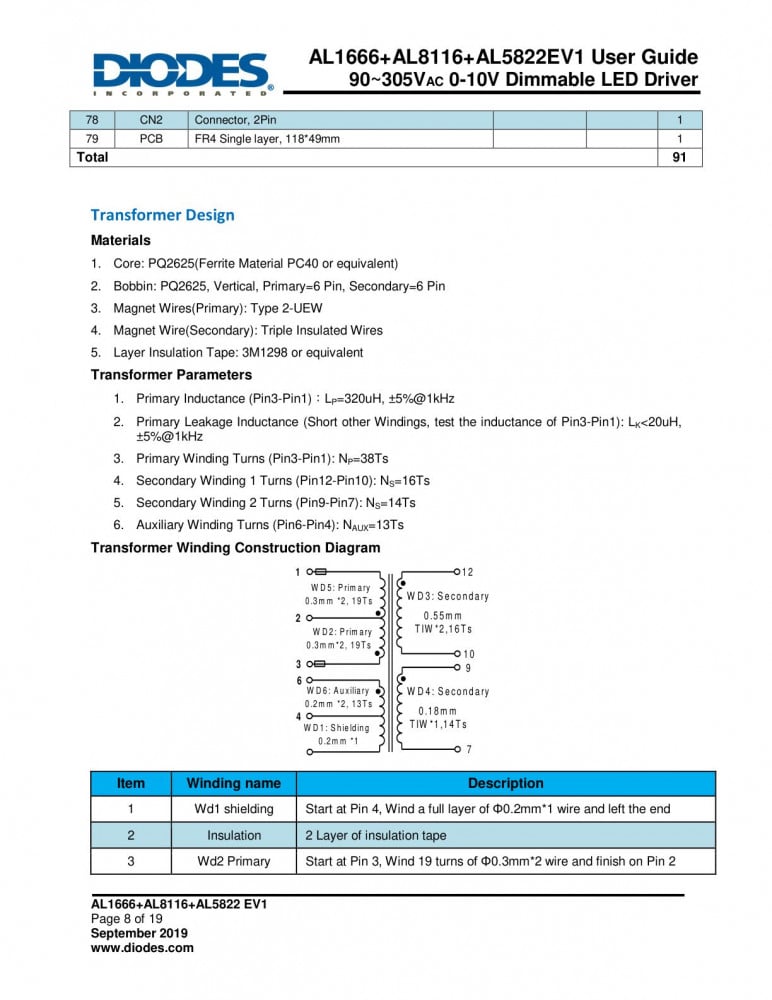 AL1666 AL8116 AL5822EV1 document page 8
