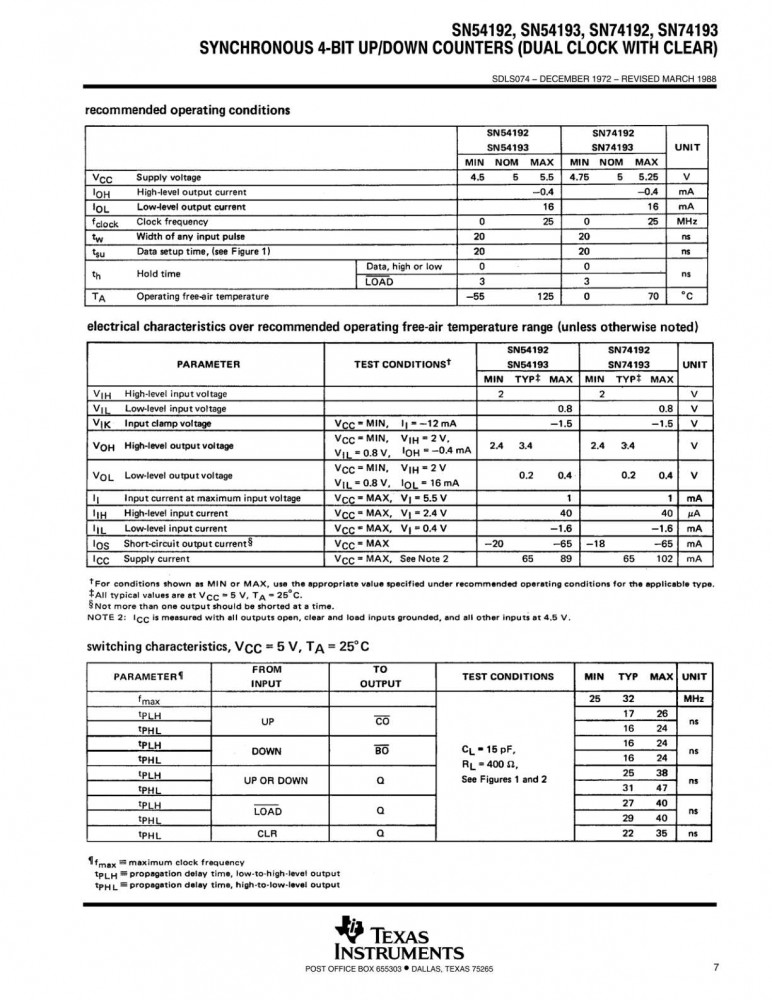 54L192DM/B datasheet page 8