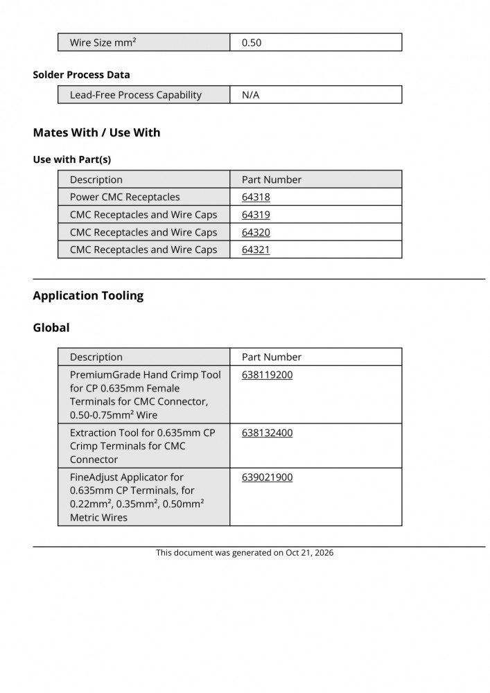 MOLEX 643221359 technical document page 3