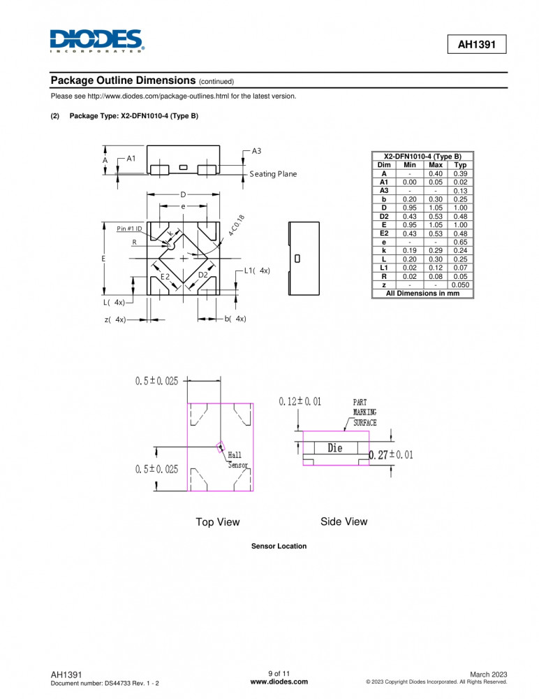 AH1391-FS4-7 datasheet page 9