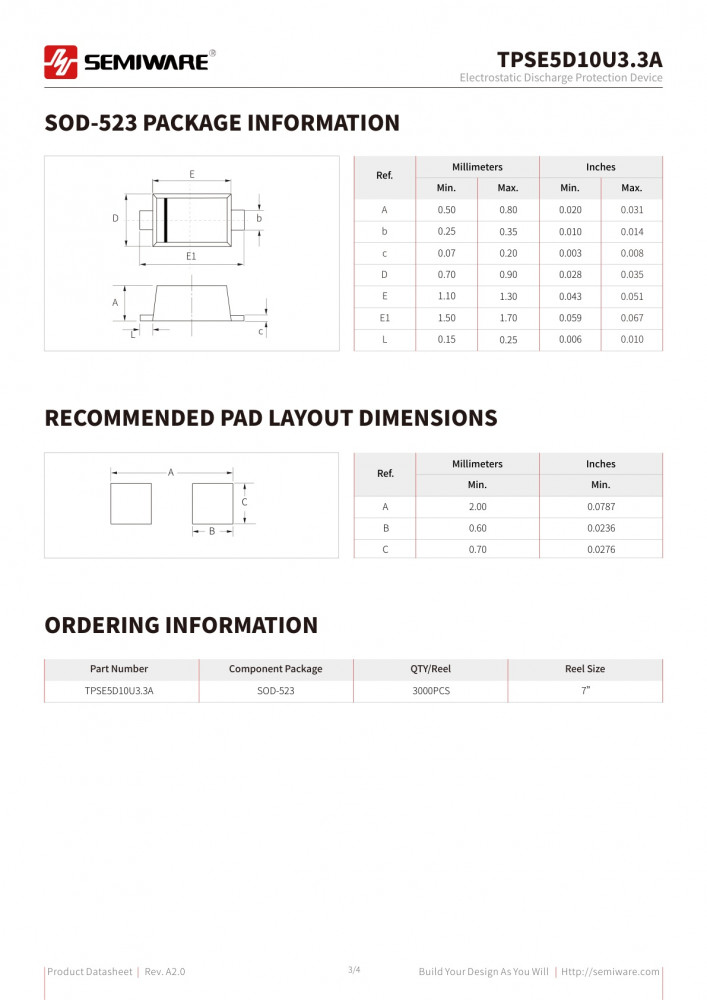 SEMIWARE datasheet page 3