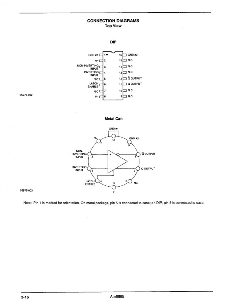 AM6685DL datasheet page 2