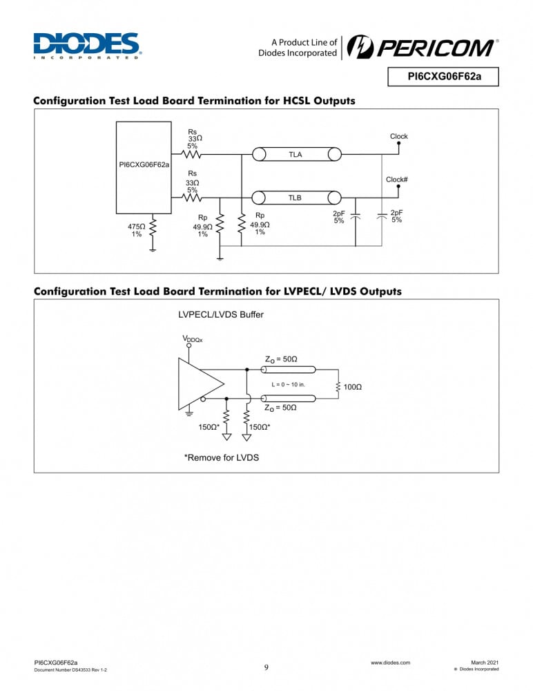 PI6CXG06F62AFBEIE datasheet page 9