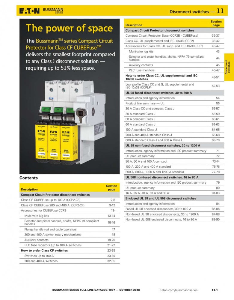 EATON technical document page 1