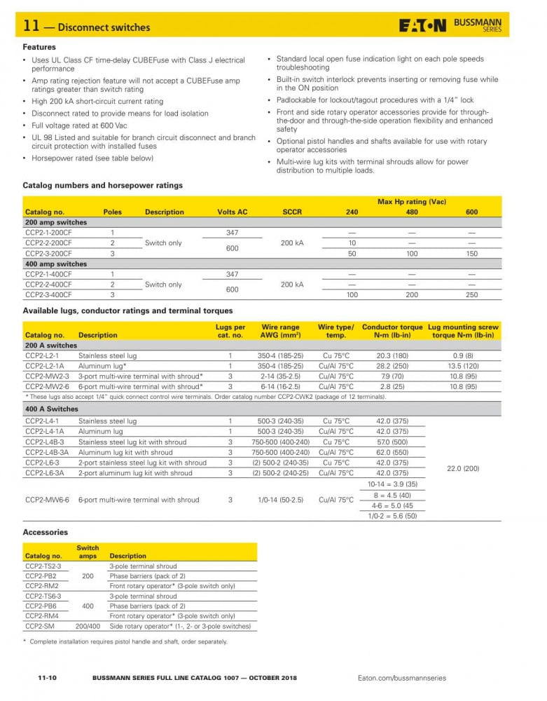 EATON technical document page 10