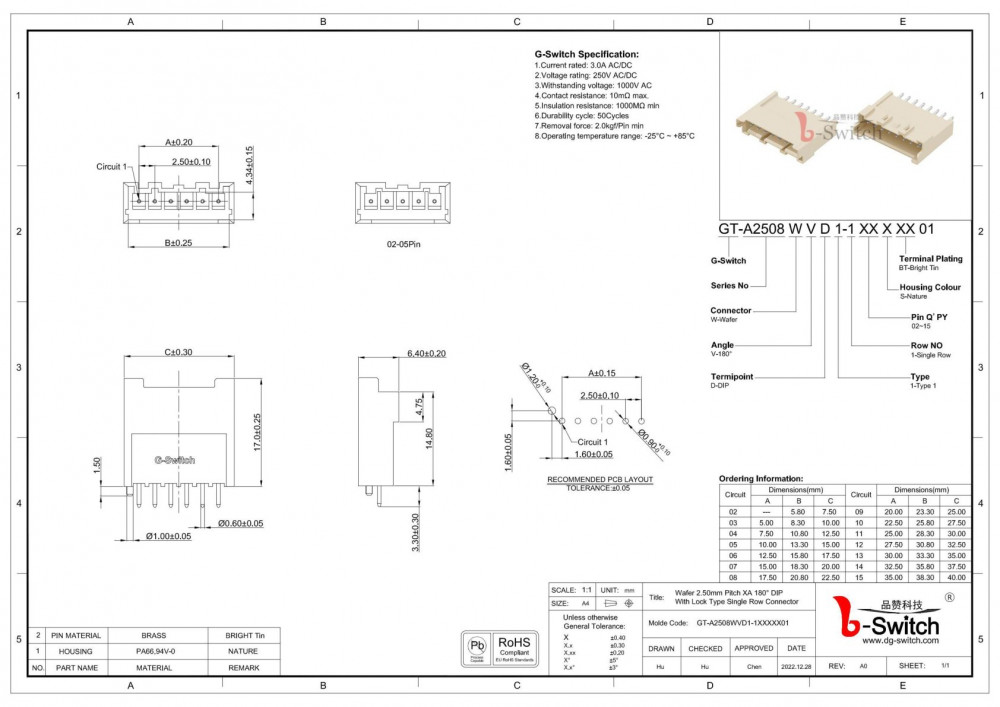 GT-A2508WVD1-105SBT01 technical document