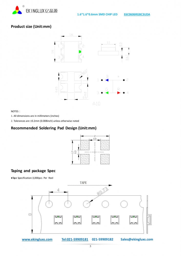E6C0606RGBC3UDA datasheet page 5