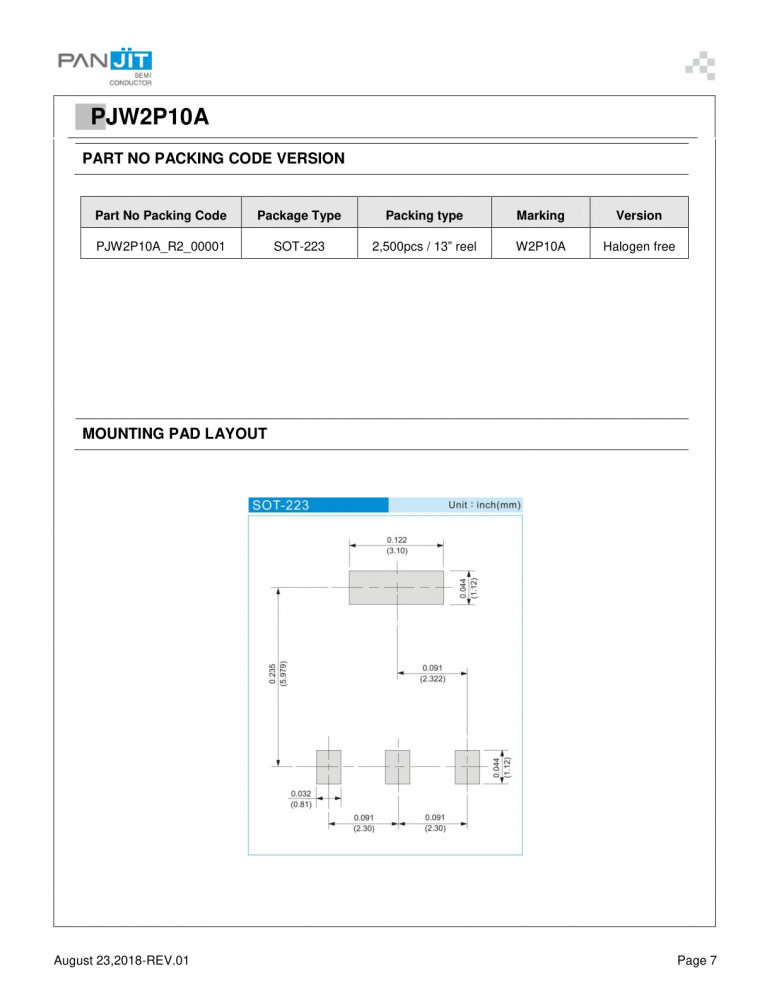 PJW2P10A datasheet page 7