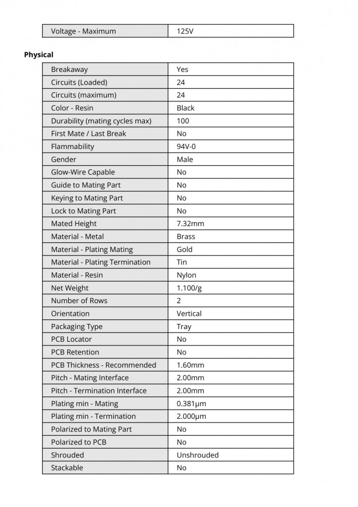 MOLEX 877620003 technical document preview, page 3