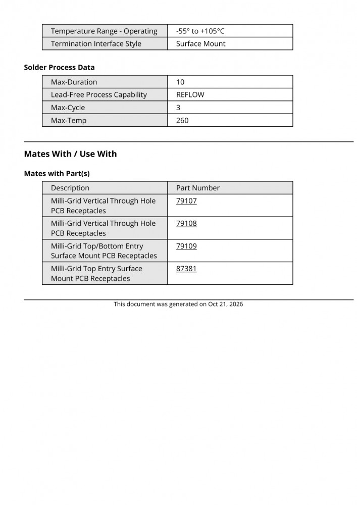 MOLEX 877620003 technical document preview, page 4