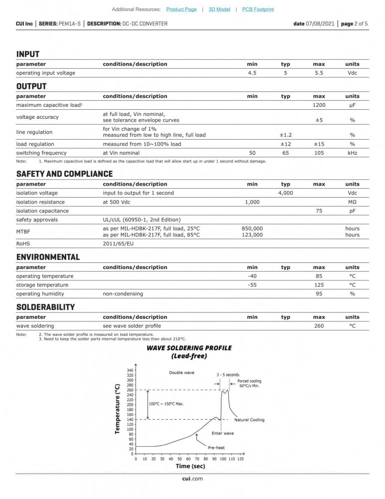 PEM1A-S5-S5-S datasheet page 2