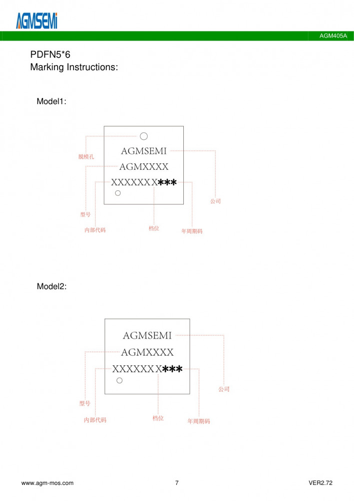 AGM405A datasheet page 7