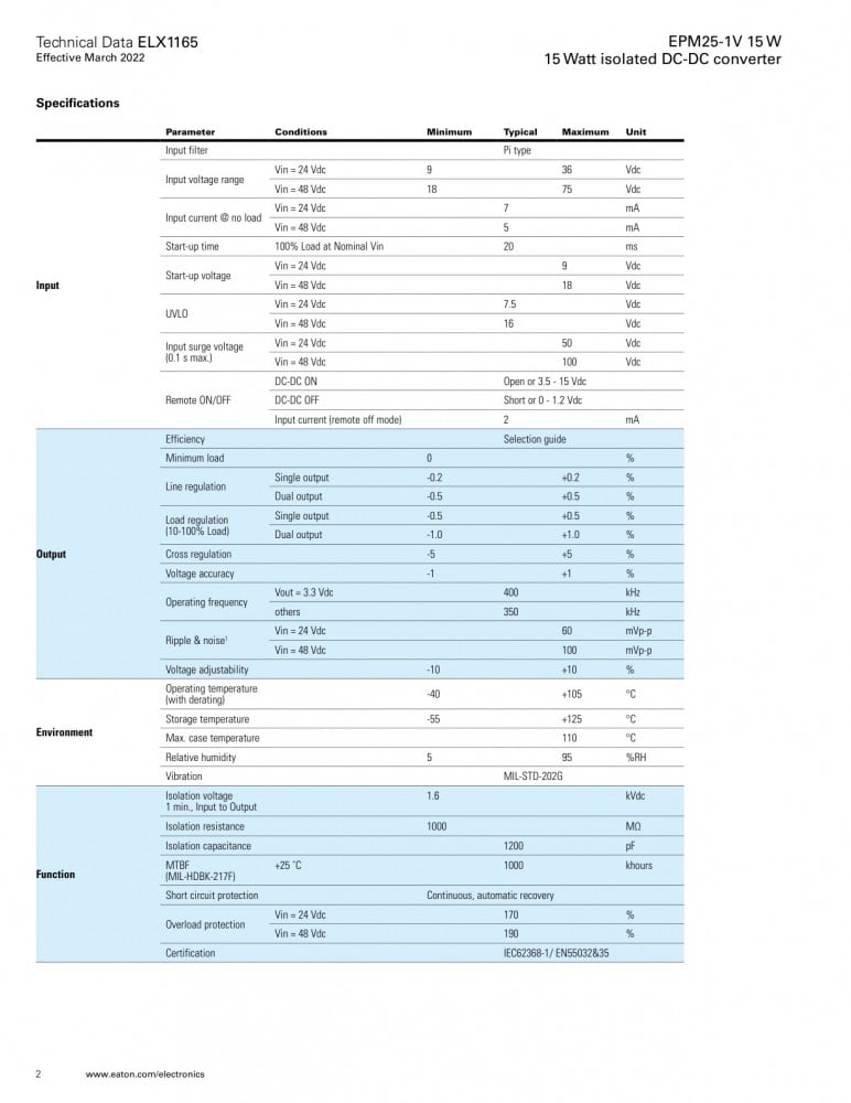 EPM25361V-05R-3R0S datasheet page 2