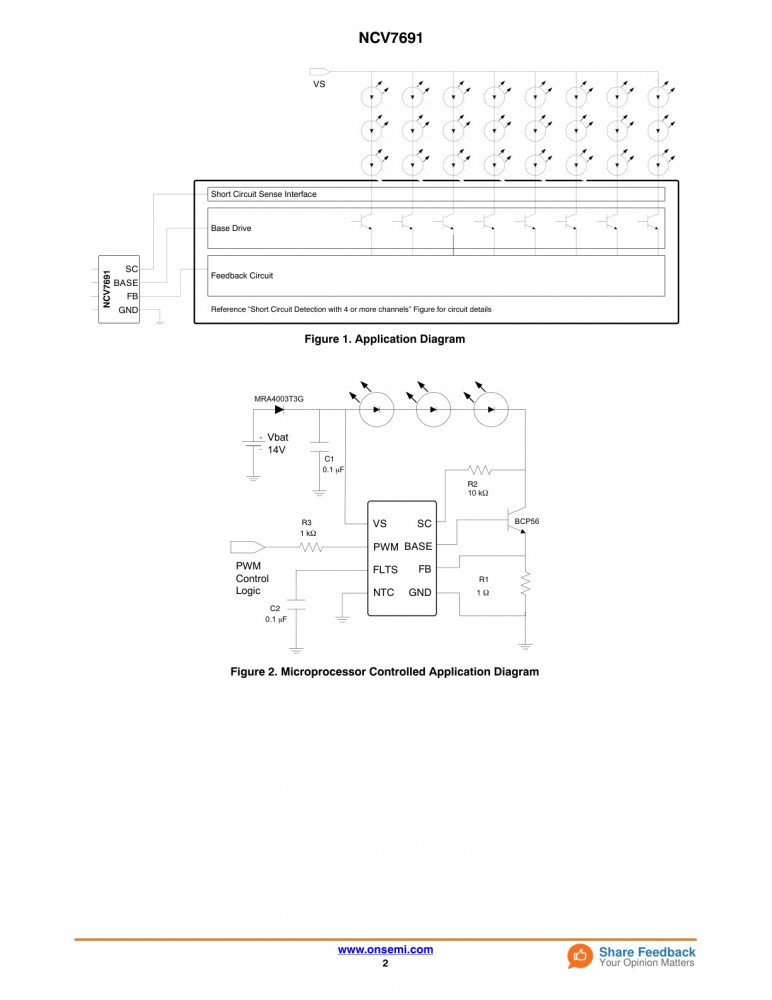 NCV7691 datasheet page 2
