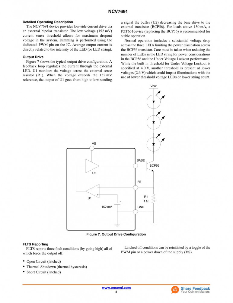 NCV7691 datasheet page 8