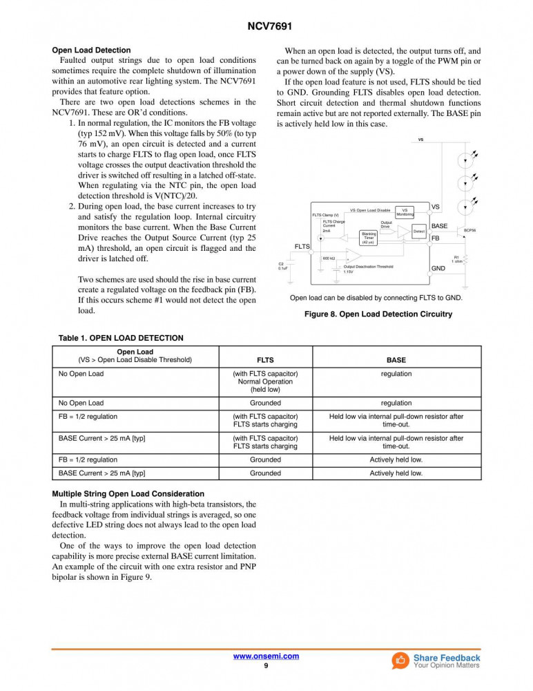NCV7691 datasheet page 9