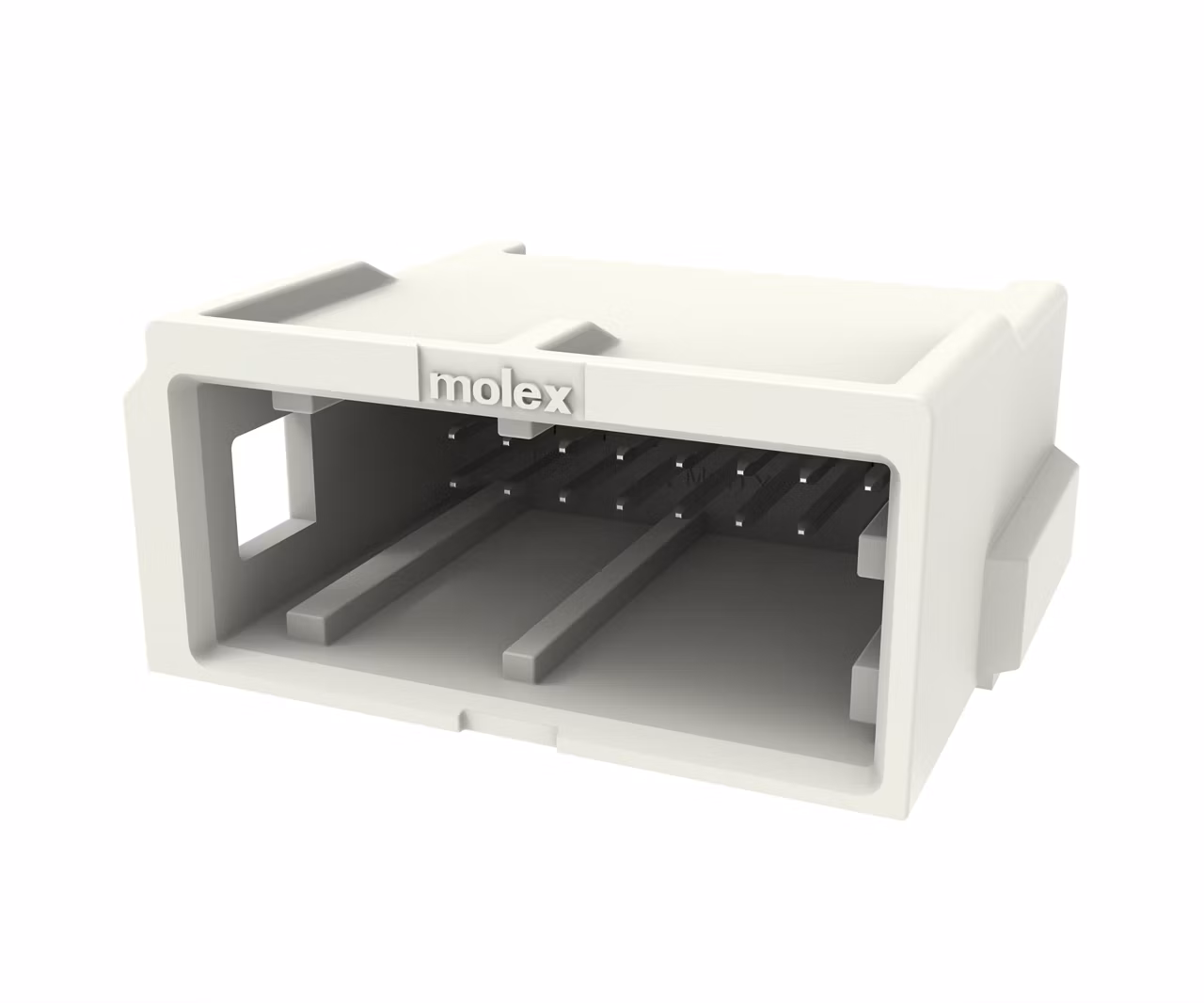 ConnTAK50 Header, Dual Row, Right-Angle, Surface Mount, 12 Circuits, Key B, Natural