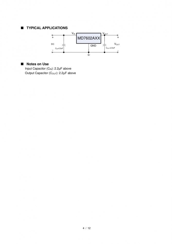 MD7602 datasheet page 4